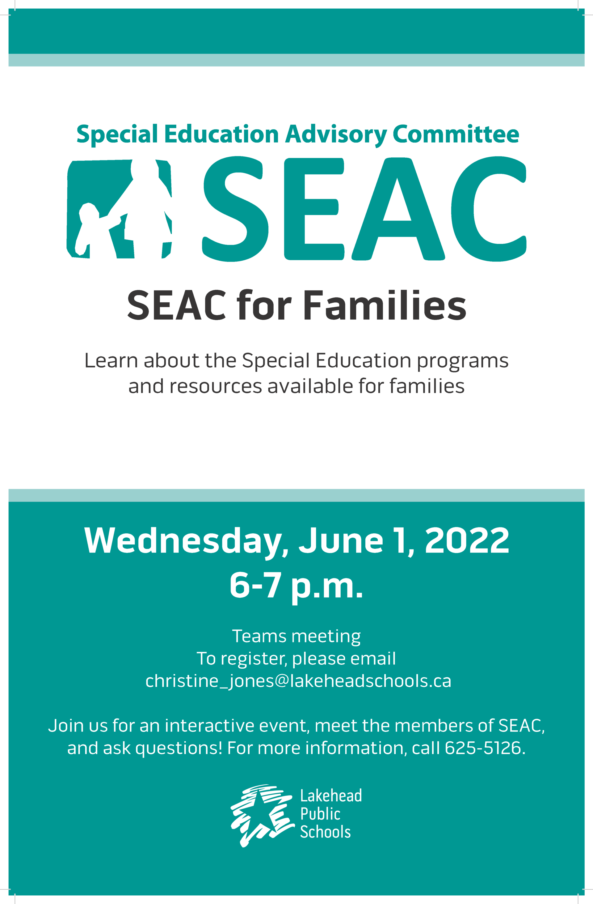 June 1st: SEAC for Families - Lakehead District School Board Lakehead ...
